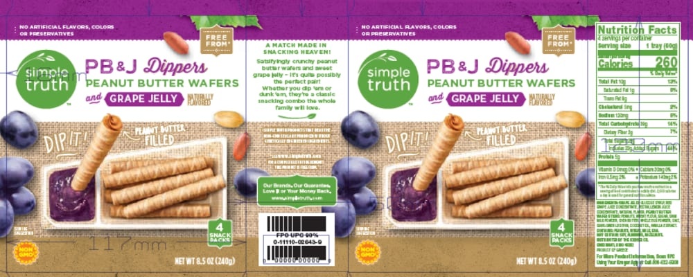 Simple Truth Pb&J Grape Jelly Dippers 4 ct; 8.5 oz | Shipt