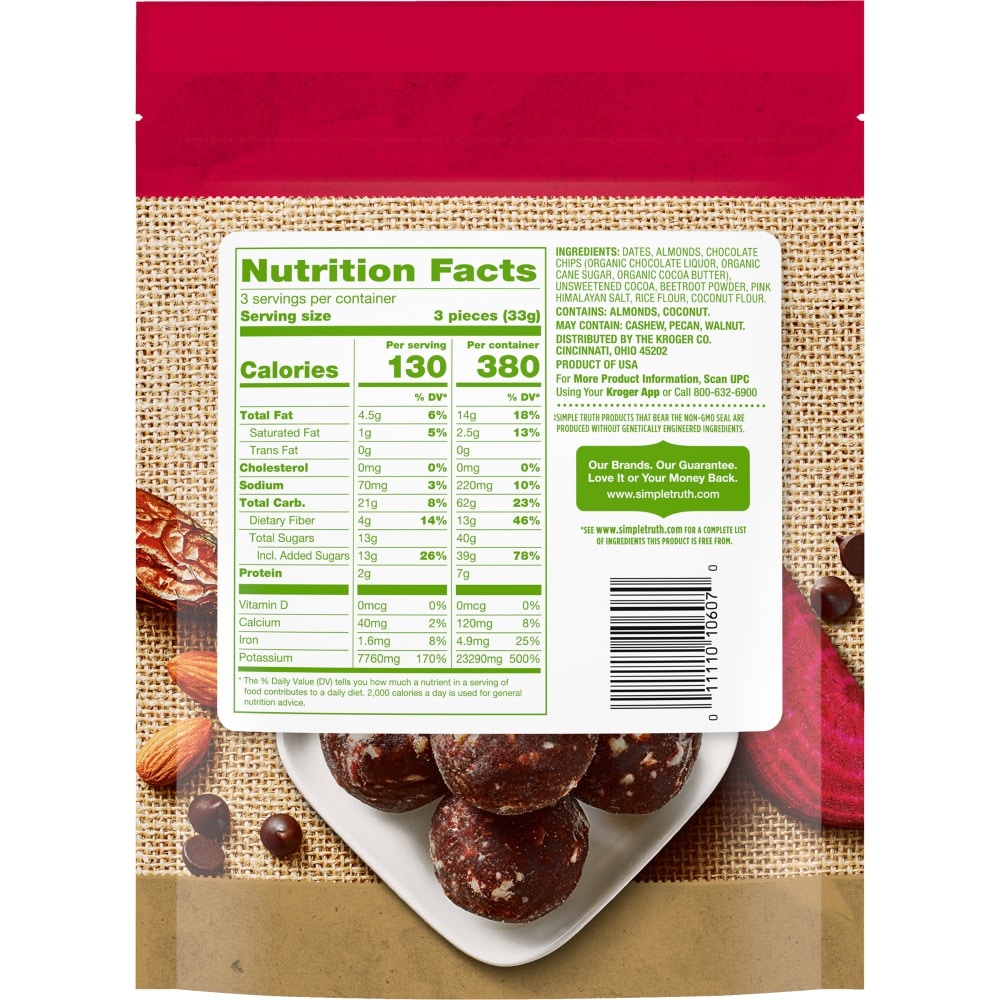 Simple Truth Cocoa Beet Almond Nut Butter Bites 3.5 oz | Shipt