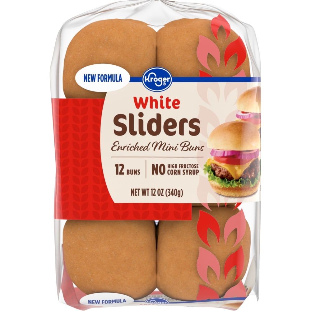 Kroger White Sliders Enriched Mini Buns 12 ct | Shipt