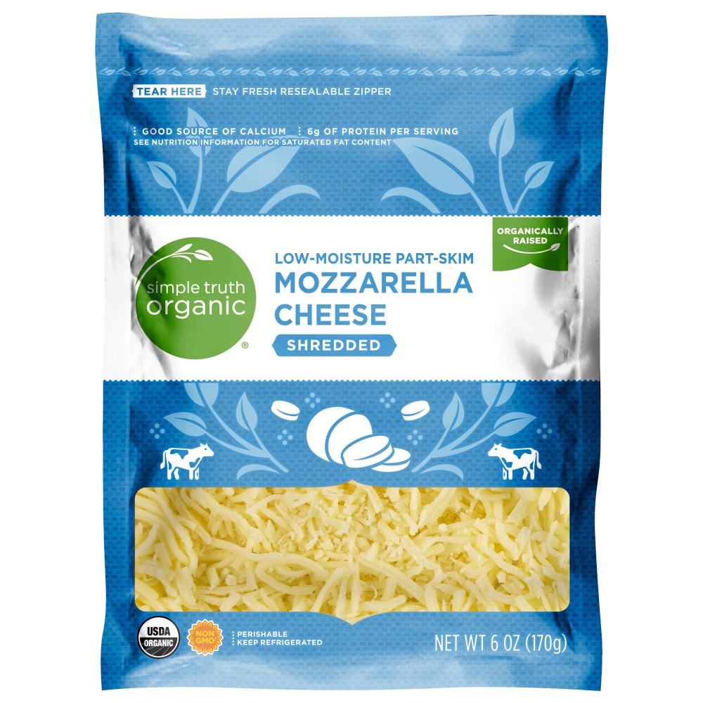 Simple Truth Organic Shredded Mozzarella Cheese 6 oz | shipt