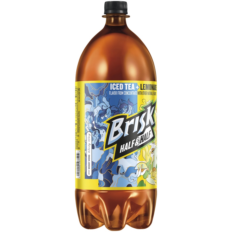 Brisk Half & Half Iced Tea & Lemonade 2L Plastic Bottle 2 liter | Shipt