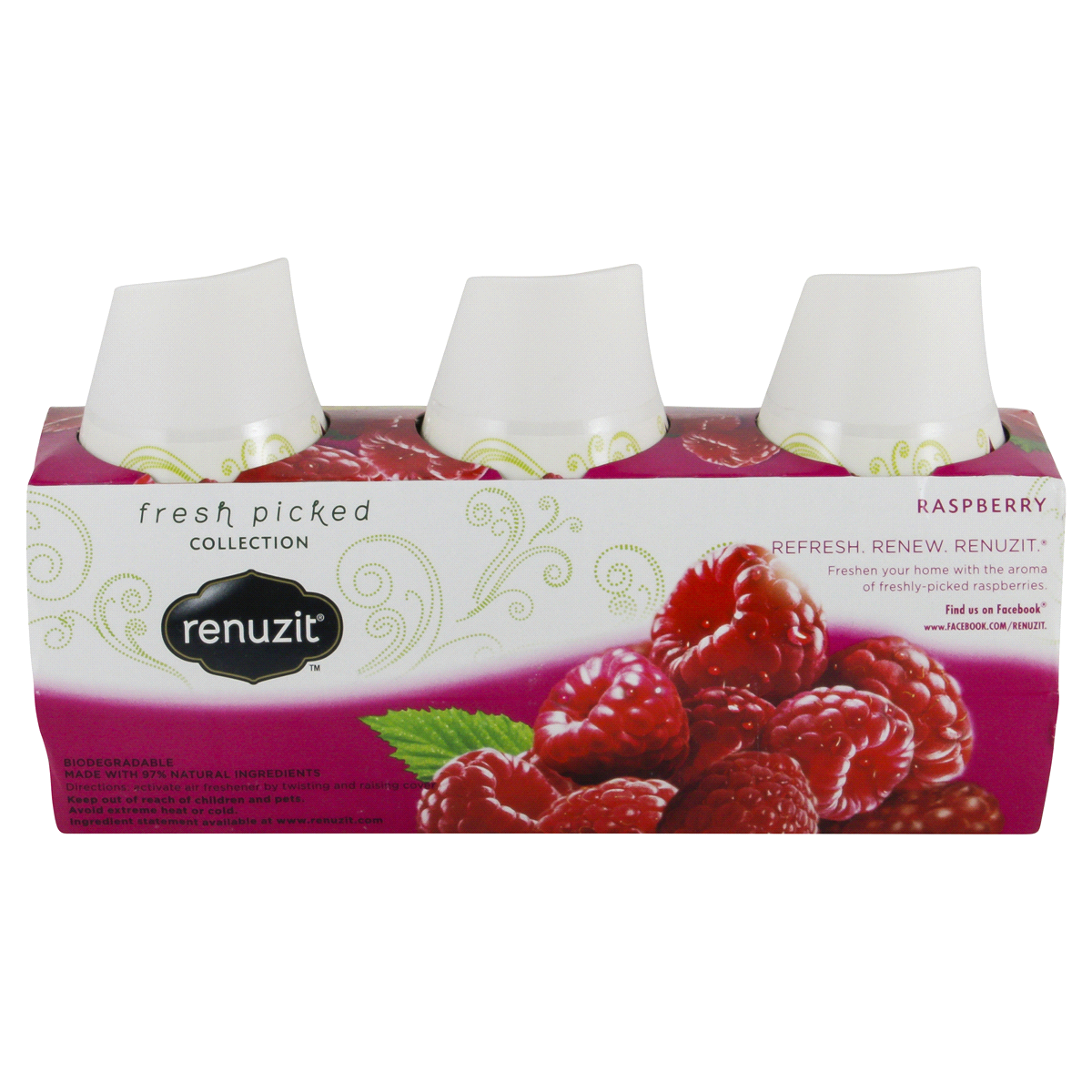 Renuzit Adjustable Solid Air Freshener, Raspberry 3 ct; 7 oz | Shipt