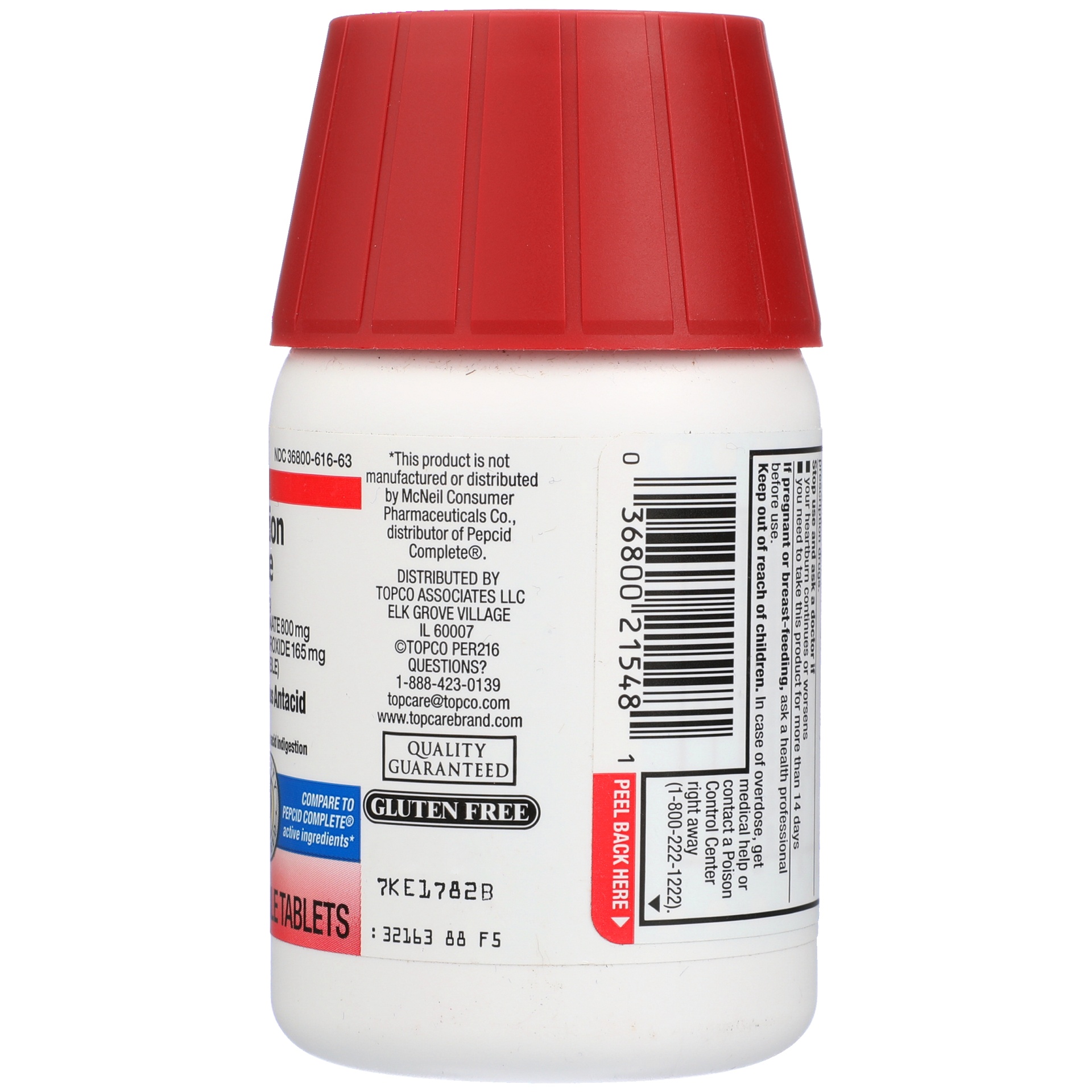 TopCare Acid Reducer Plus Antacid Complete Chewable Tablets Berry ...