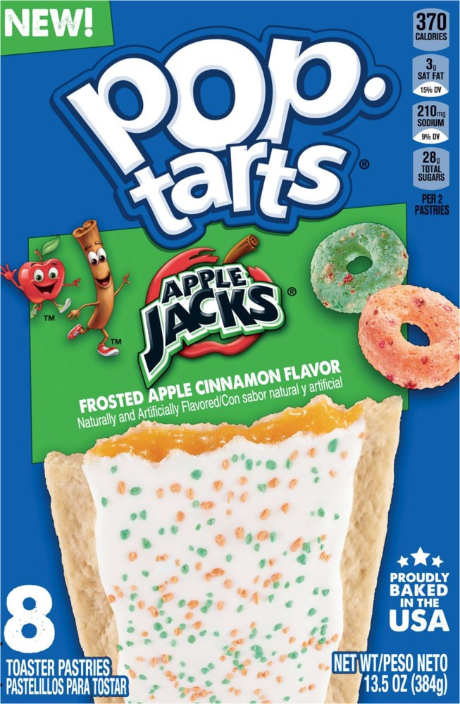 Pop-Tarts Pop Tarts Apple Jacks Frosted Apple Cinnamon Flavor Toaster ...