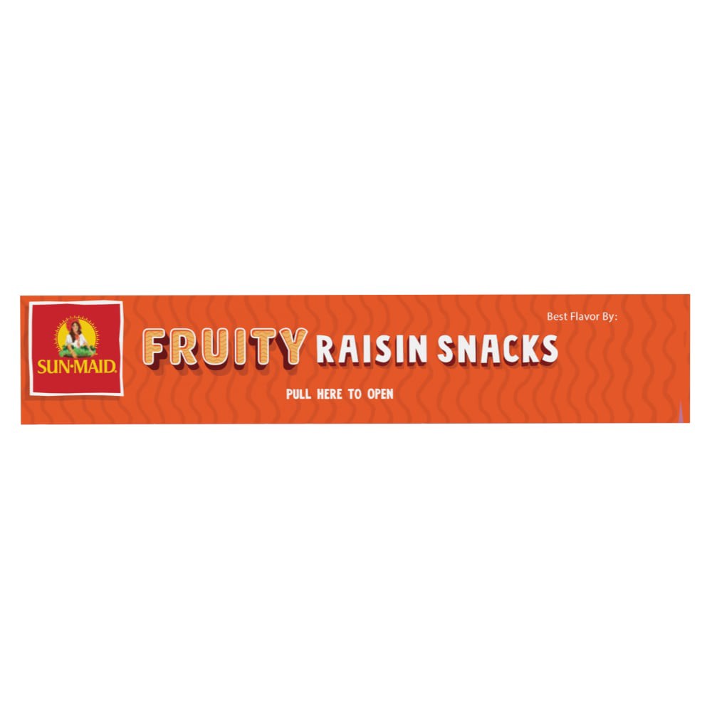 Sun-Maid Golden Raisins Fruity Peach Raisin Snacks 7 Pouches 0.7 oz ...