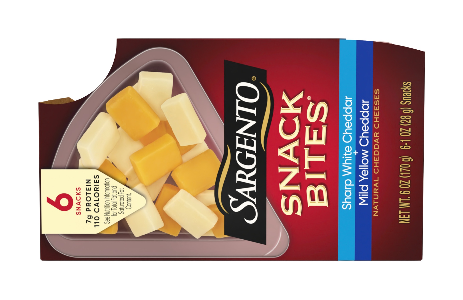 Sargento Sharp White Cheddar & Mild Cheddar Cheese Snack Bites 6 oz | Shipt