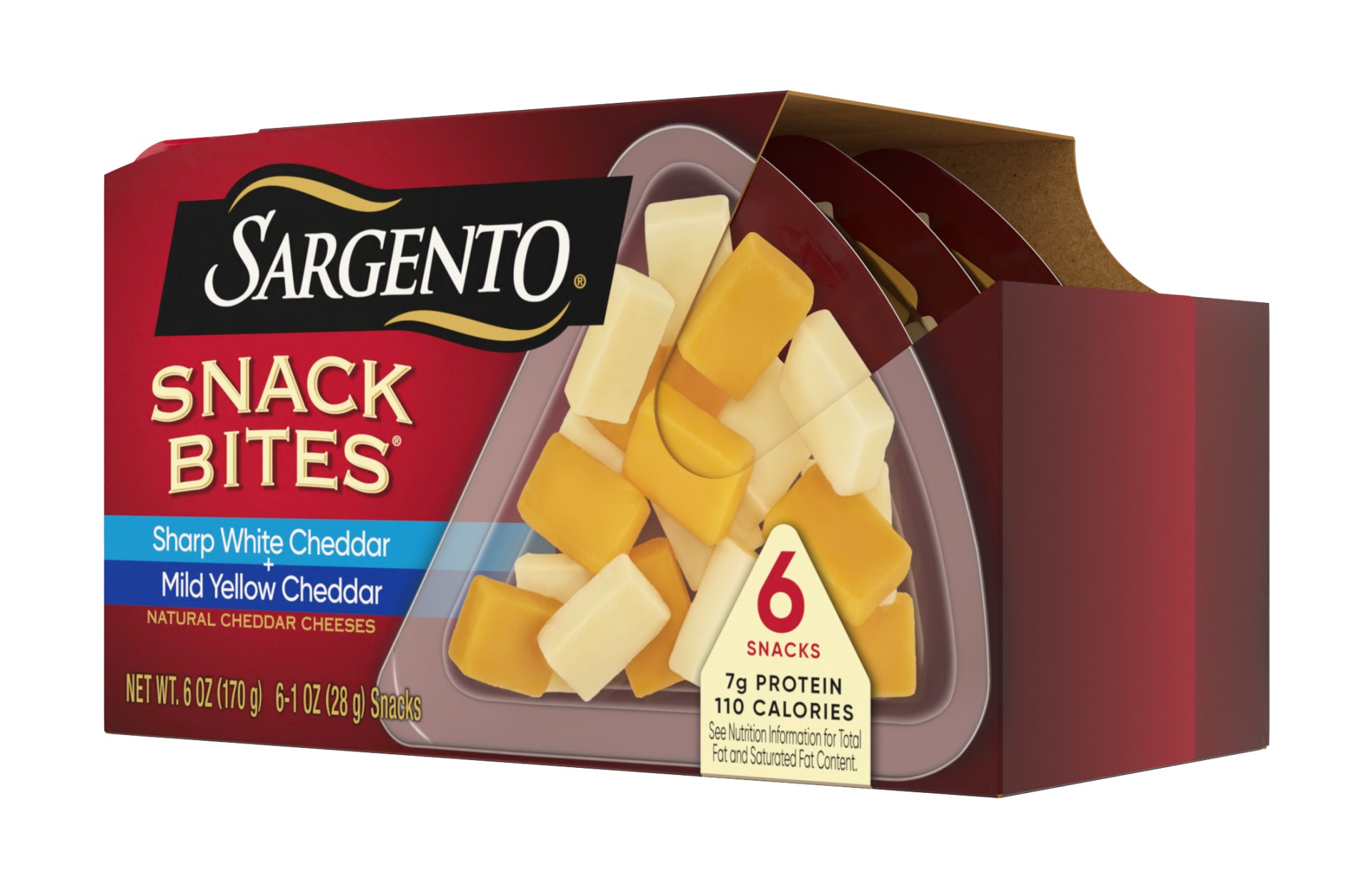 Sargento Sharp White Cheddar & Mild Cheddar Cheese Snack Bites 6 oz | Shipt