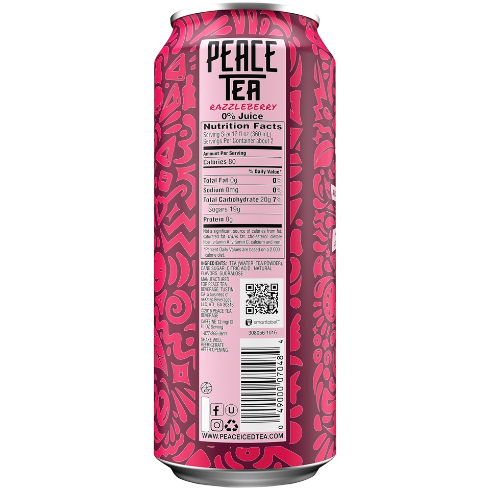 Peace Tea Razzleberry Sweet Iced Tea Drink 23 fl oz | Shipt