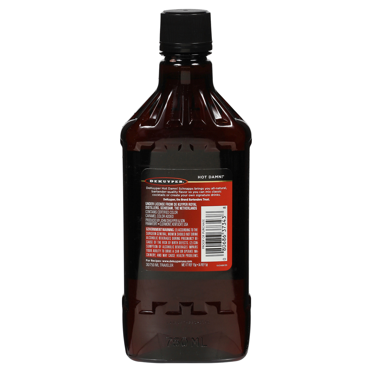 DeKuyper Hot Damn! Cinnamon Schnapps Liqueur 750 ml | Shipt