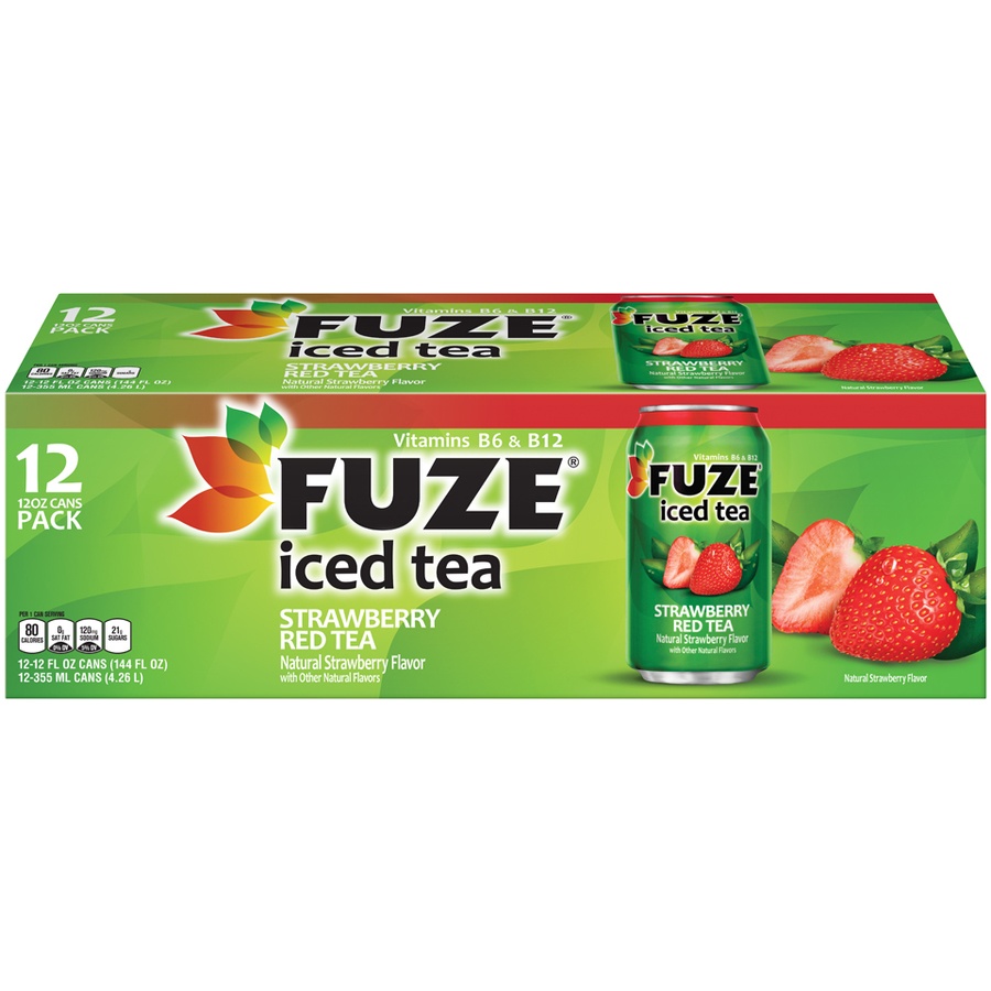 Fuze Strawberry Red Tea 12 ct; 12 fl oz | Shipt