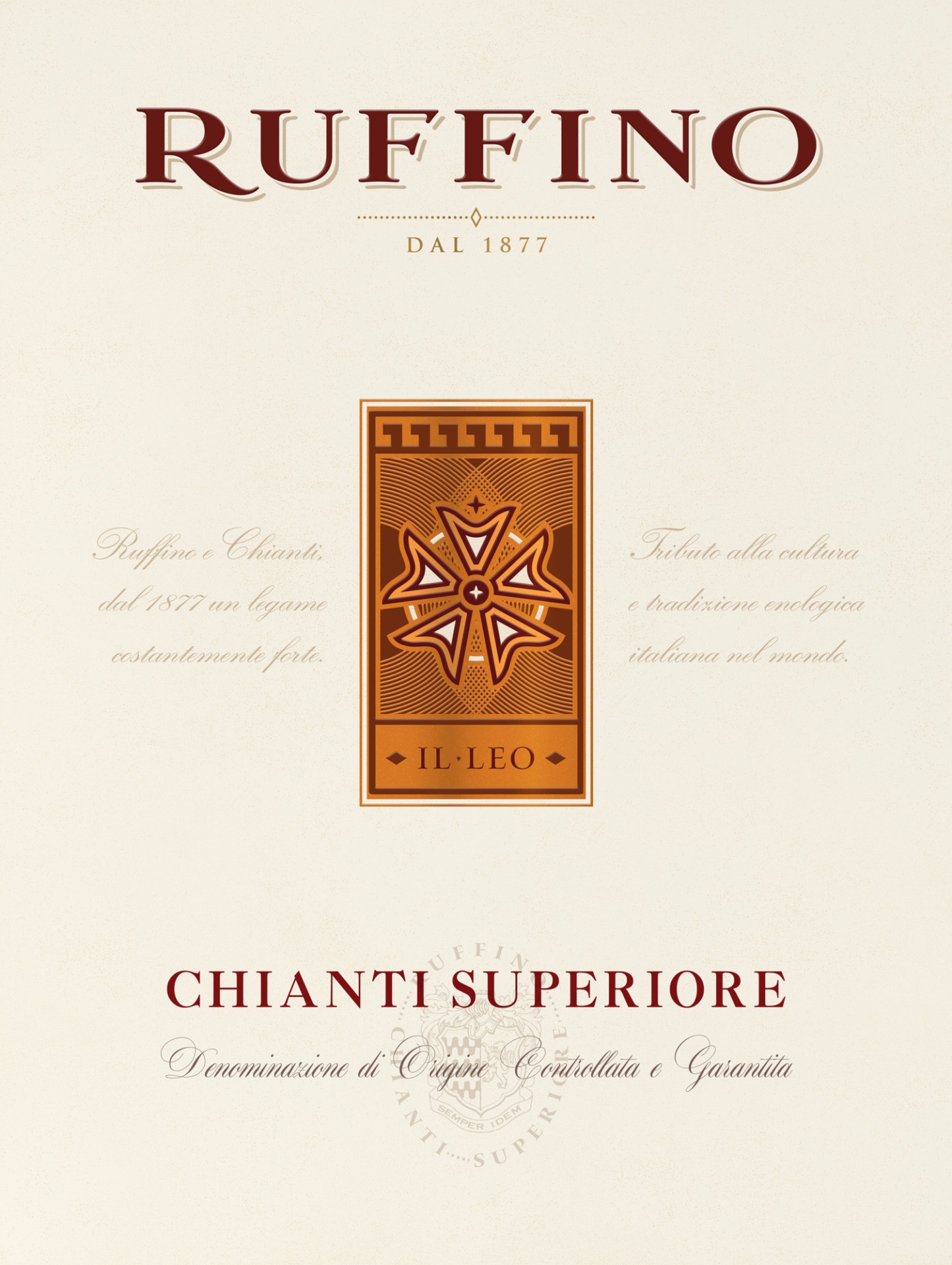 Ruffino Il Leo Chianti Superiore DOCG Sangiovese Red Blend Italian Red ...