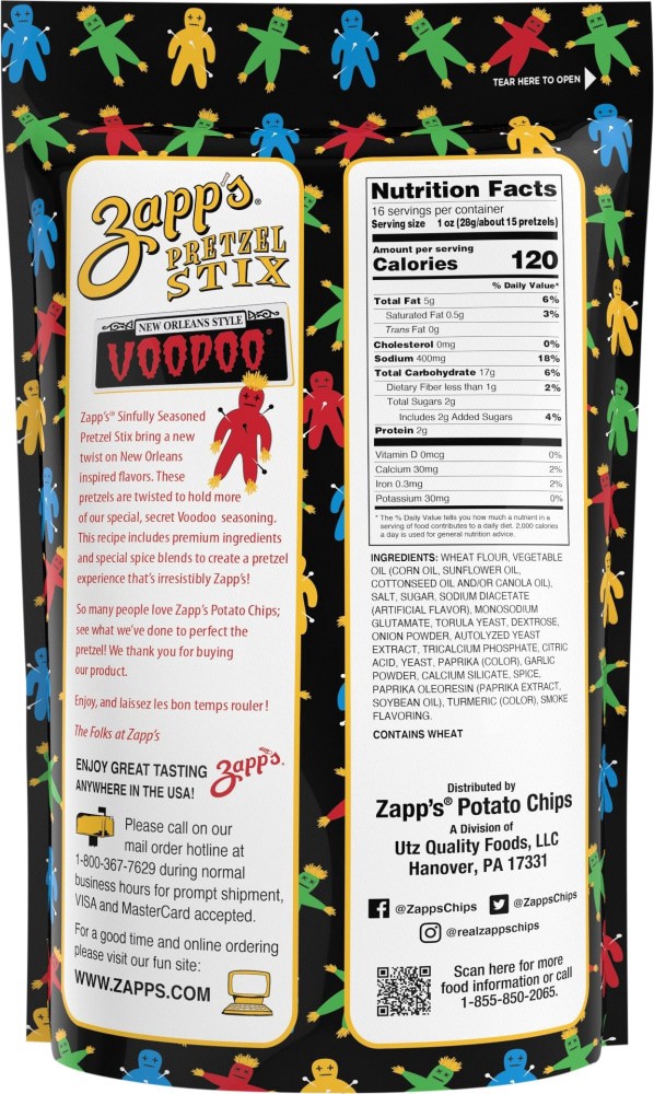 Zapp's Voodoo Pretzel Sitx 16 oz | Shipt