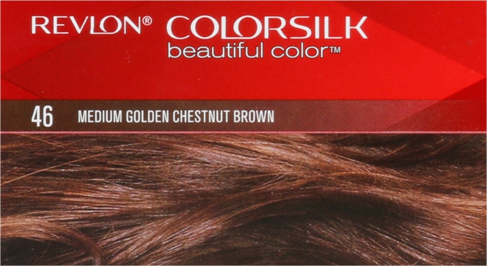 Revlon ColorSilk Beautiful Color Medium Golden Chestnut Brown 46 ...