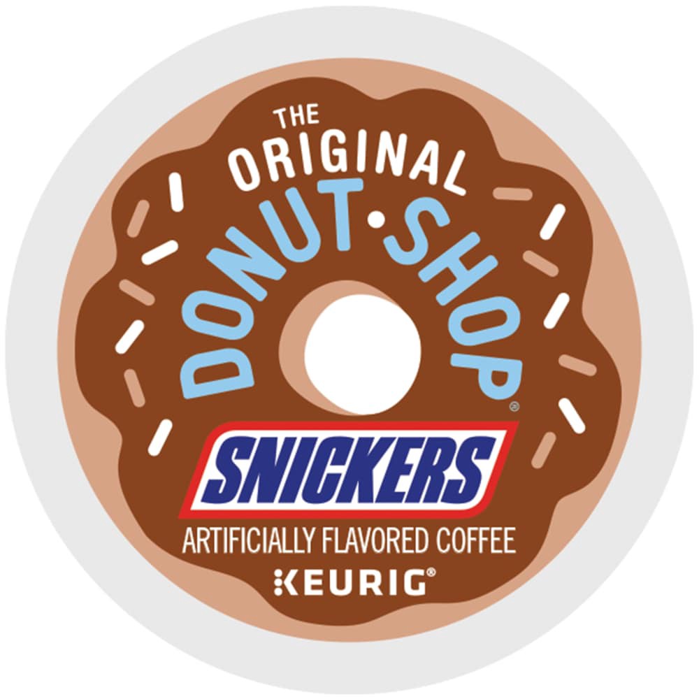 The Original Donut Shop Snickers Coffee, Keurig Single Serve K-Cup Pods ...