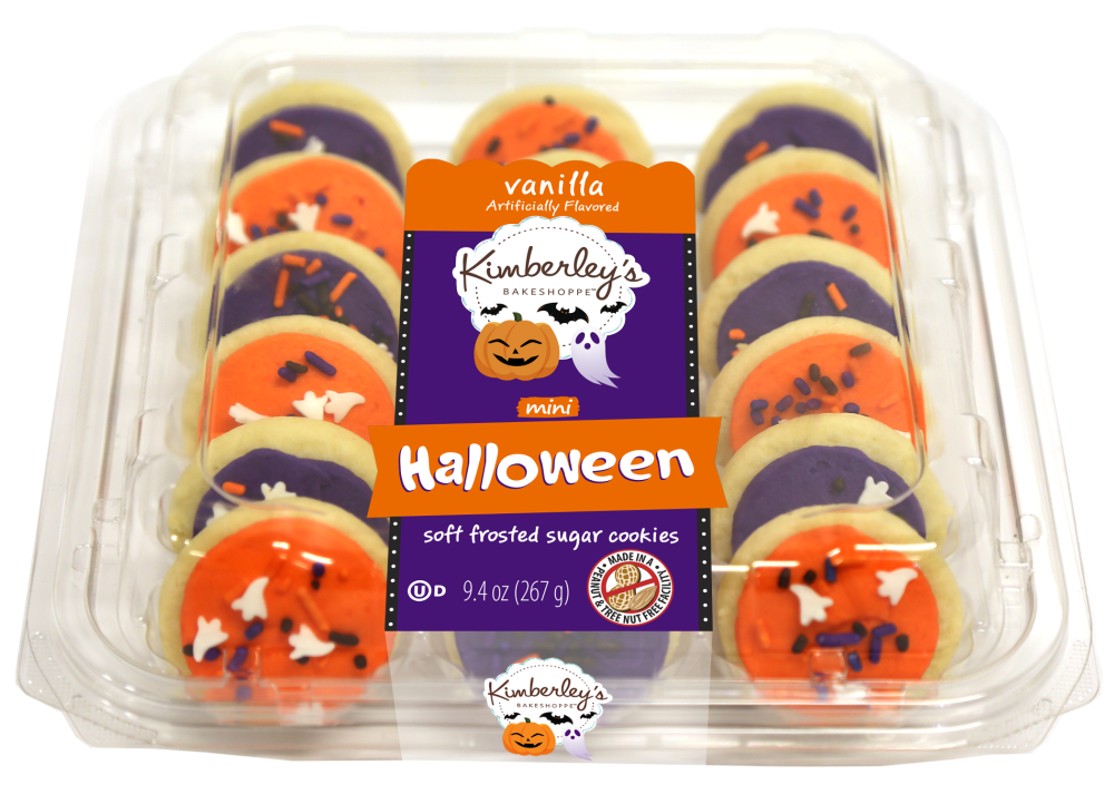 Kimberley's Bakeshoppe Halloween Vanilla Mini Frosted Cookies 18 ct; 9. ...