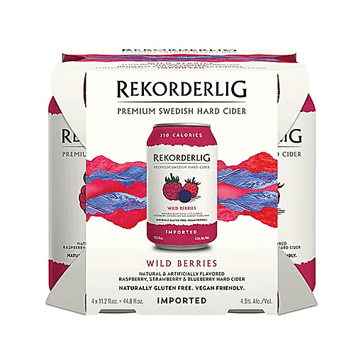 Rekorderlig Wild Berries Hard Cider 4 pkc | Shipt