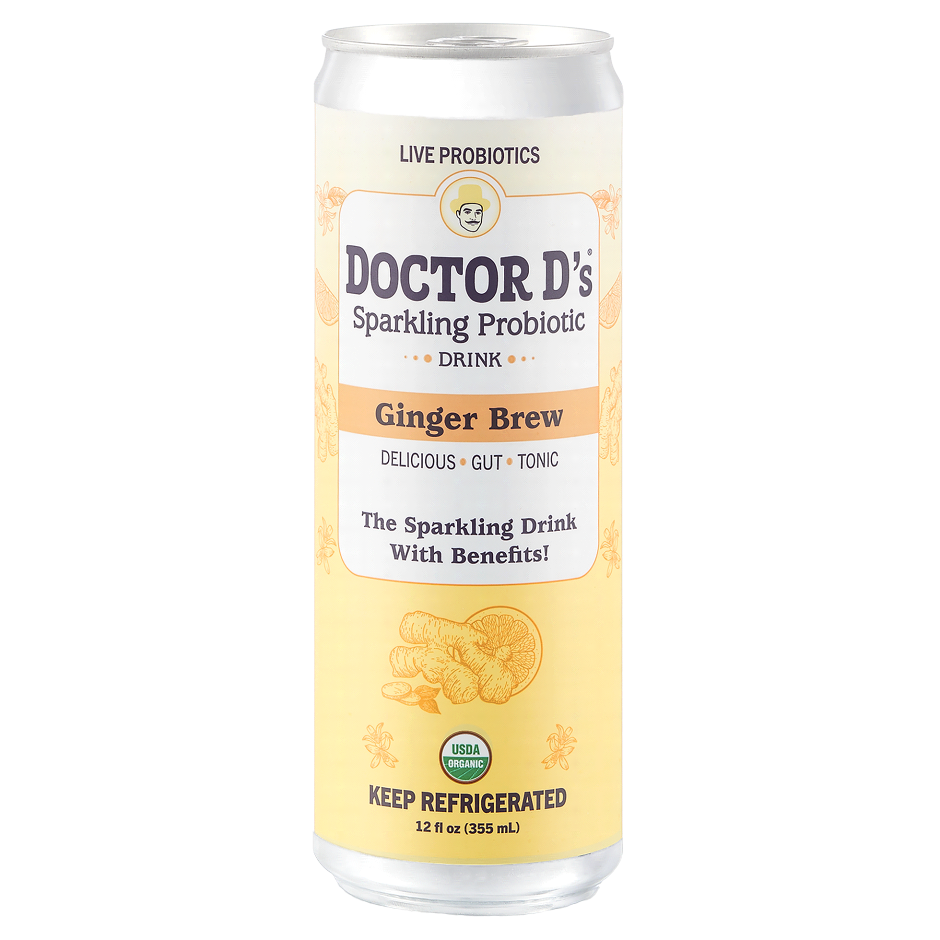 Doctor Ds Sparkling Probiotic Ginger 12 12 oz | Shipt