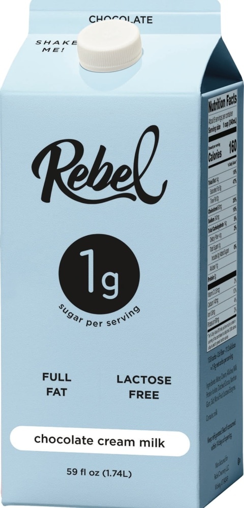 Rebel Lactose Free Chocolate Cream Milk 59 fl oz | Shipt