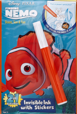 Disney Invisible Ink with Stickers, Finding Nemo, Ocean, Sun & Fun 1 ct ...