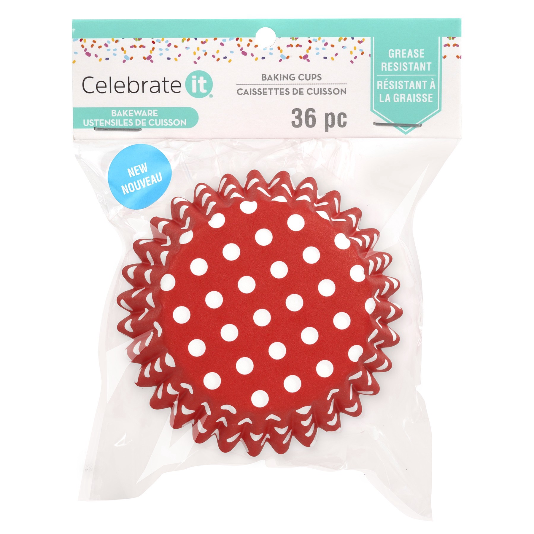 Polka Dot Grease-Resistant Baking Cups By Celebrate It 1.97 in x 1.18 ...