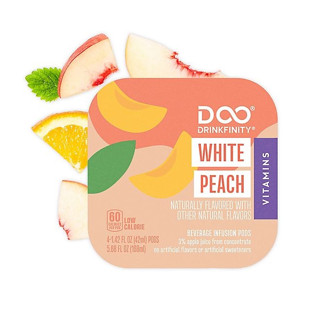 DRINKFINITY White Peach D8 Beverage Infusion Pods 4 ct | Shipt