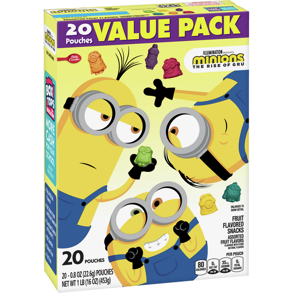 Betty Crocker Minions Fruit Snacks 20-0.8 Oz Pouches 16 oz | Shipt