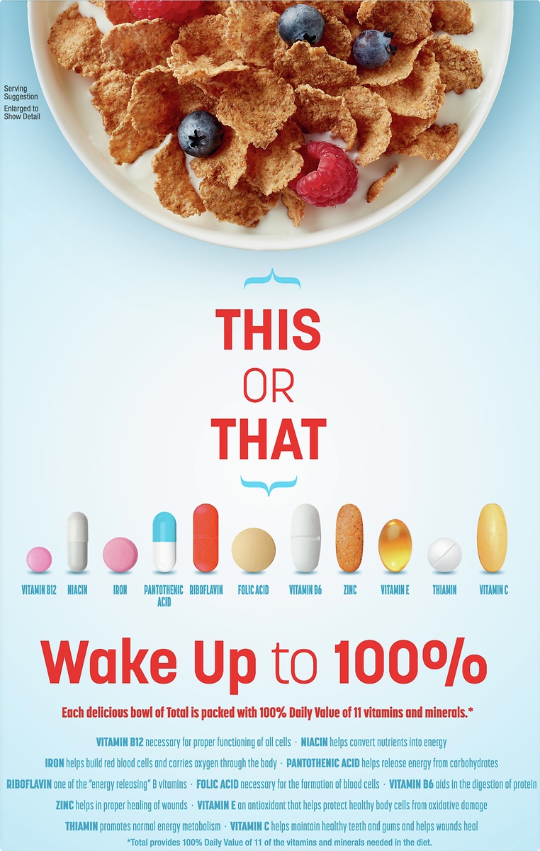 Total Breakfast Cereal, with Whole Grain Flakes, 16 oz 16 oz | Shipt