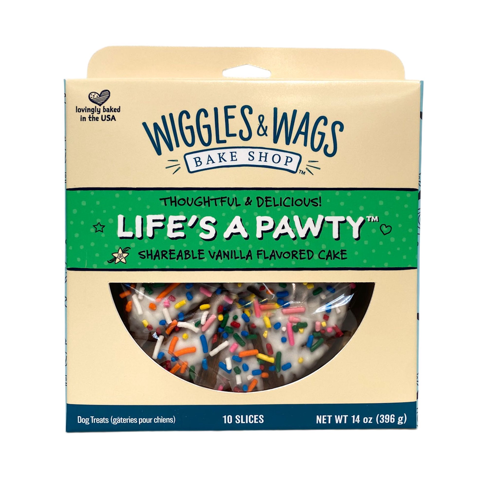 Wiggles & Wags Bake Shop Life's a Pawty Cake Dog Treats 1 ct | Shipt