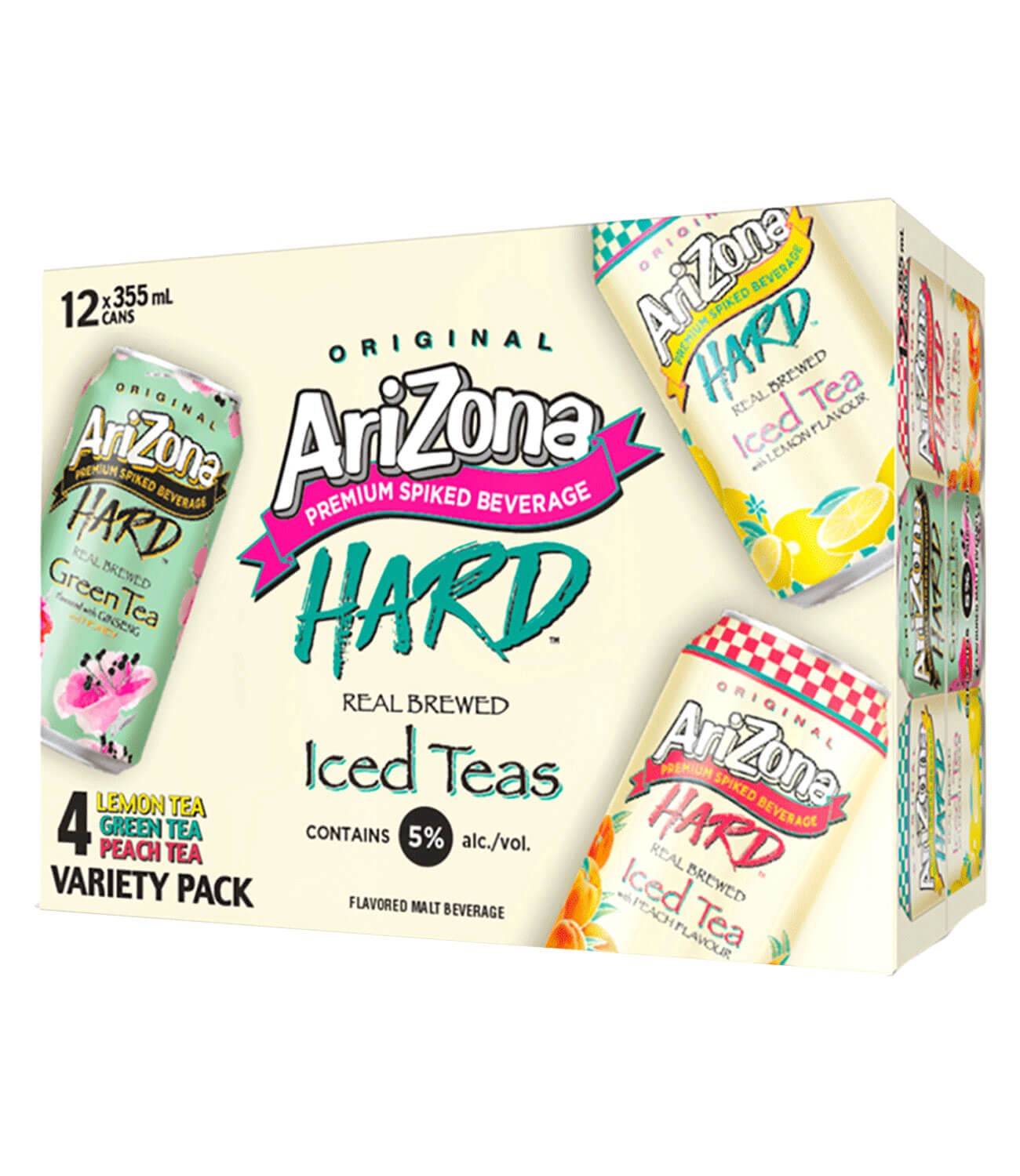 Arizona Hard Tea Ariz Party 12Pk Variety 5% Alcohl Ca 144 fl oz | Shipt