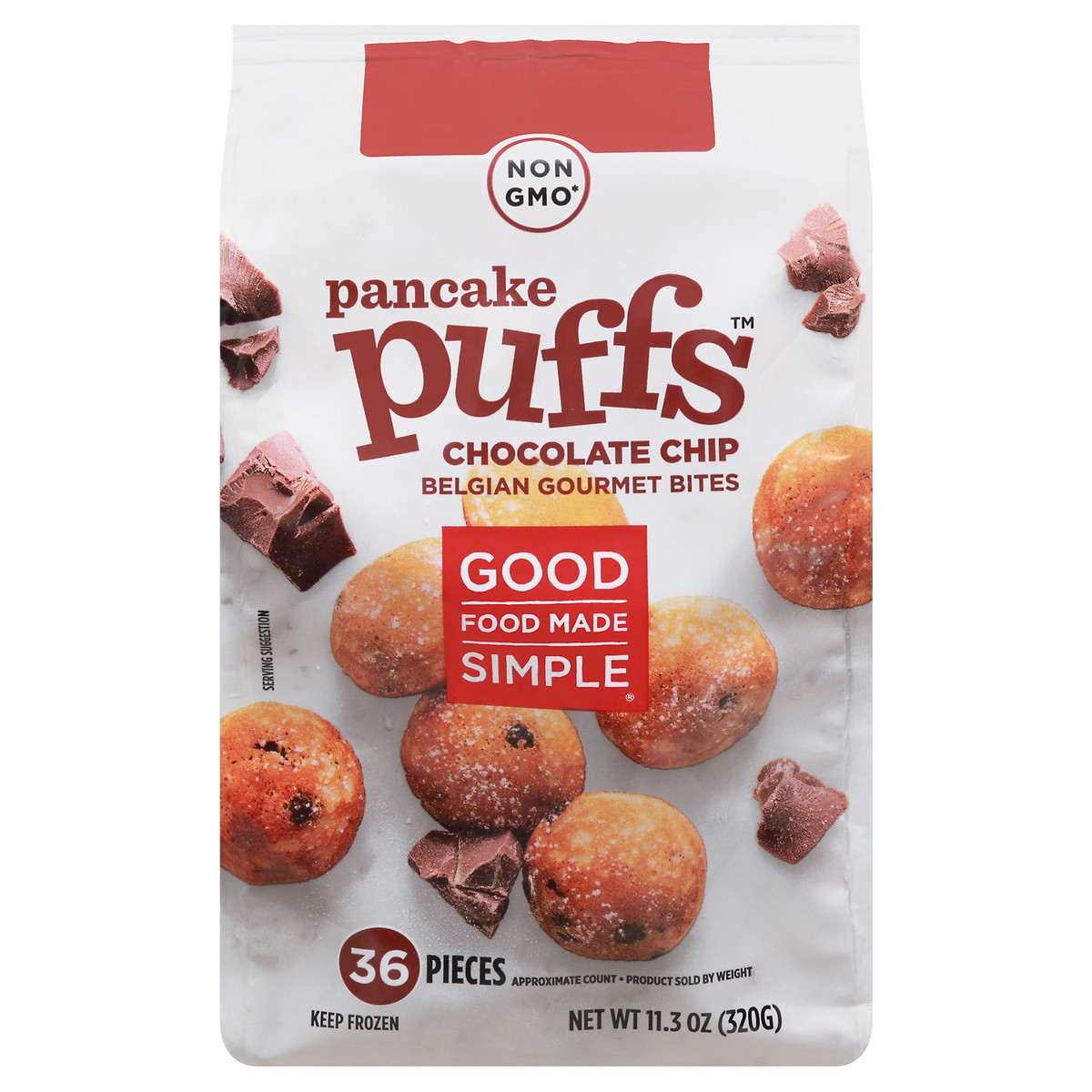 Good Food Made Simple Chocolate Chip Pancake Puffs 36 ct | Shipt