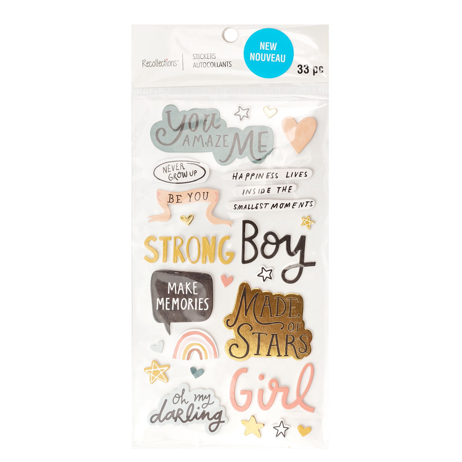 Boy, Girl & Baby Dimensional Stickers By Recollections 4 in x 8.5 in ...