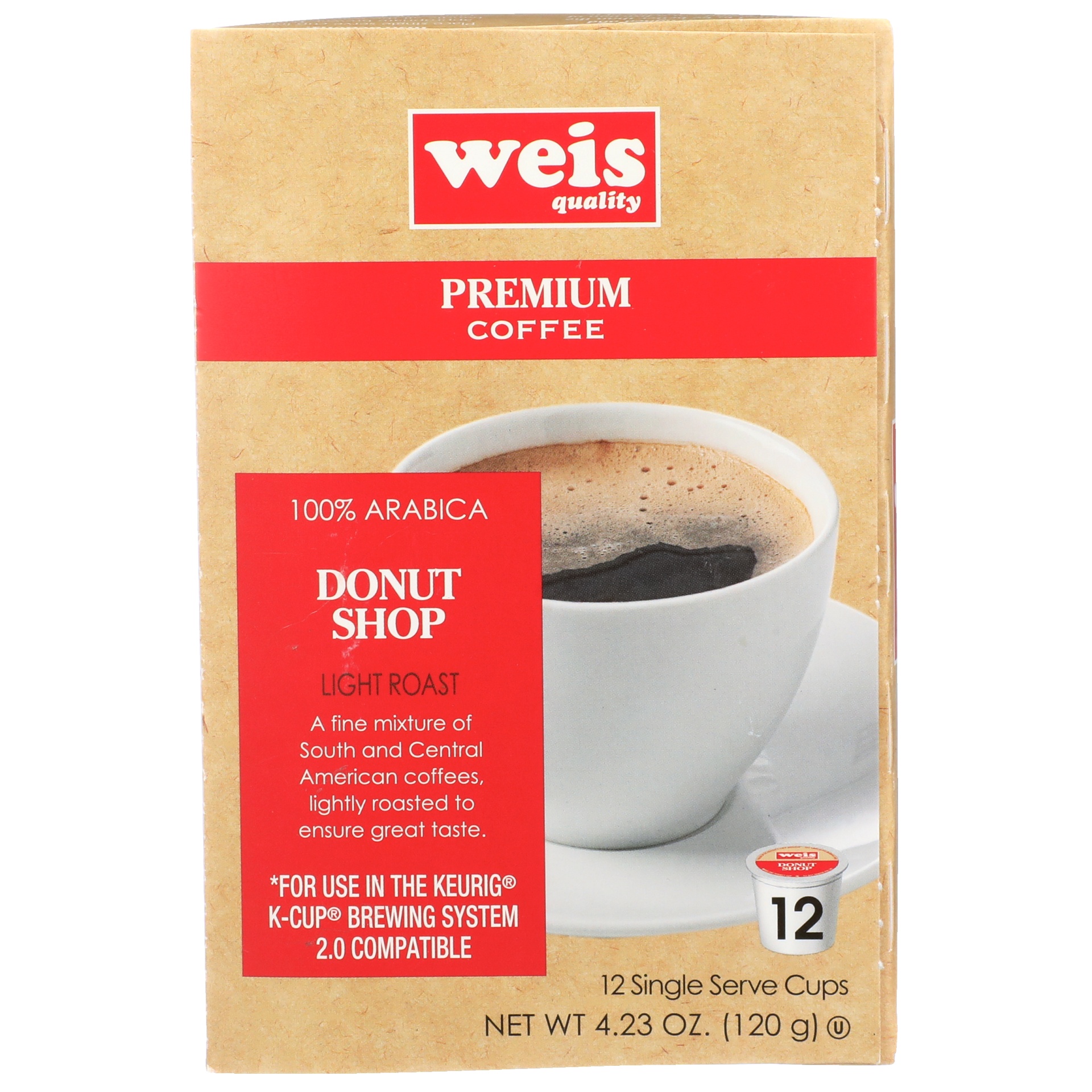 Weis Quality 100% Arabica Donut Shop Single Serve Coffee Cups 4.23 oz ...