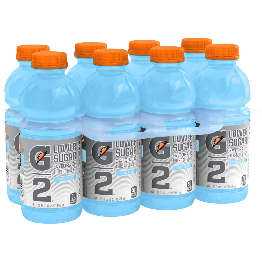 Gatorade G2 Cool Blue Sports Drink Bottles 8 ct; 20 fl oz | Shipt