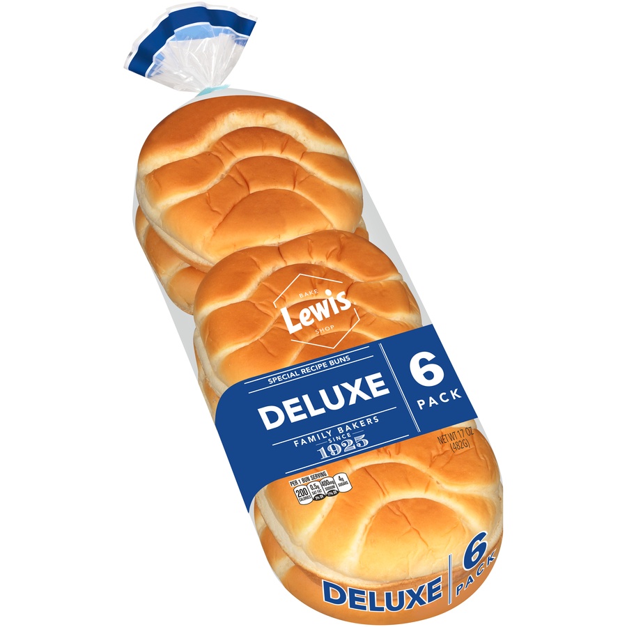 Lewis Bake Shop Deluxe Buns 6 ct; 17 oz | Shipt