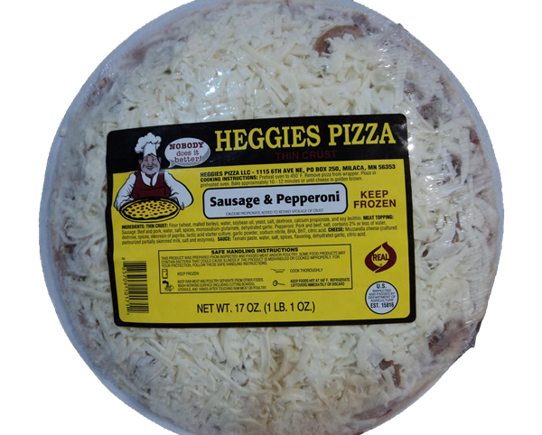 Heggies Sausage & Pepperoni Pizza 17 oz | Shipt