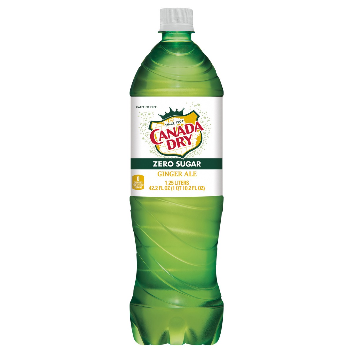 Canada Dry Zero Sugar Ginger Ale Soda, 1.25 L Bottle 42.2 fl oz | Shipt