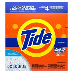 GAIN Tide Ultra Powder Laundry Detergent Original Scnt (30 Loads) 30 oz ...