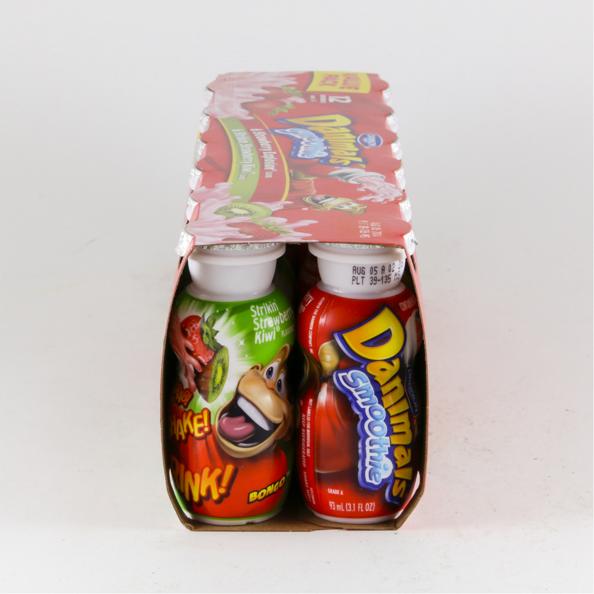 Danimals Strawberry & Strawberry Kiwi Kids' Smoothies - 12ct/3.1 fl oz ...