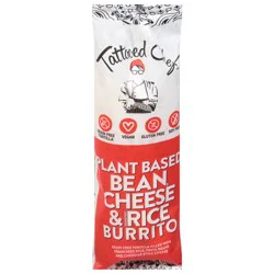 Tattooed Chef Plant Based Bean, Cheese & Rice Burrito 5.5 oz 5.5 oz | shipt