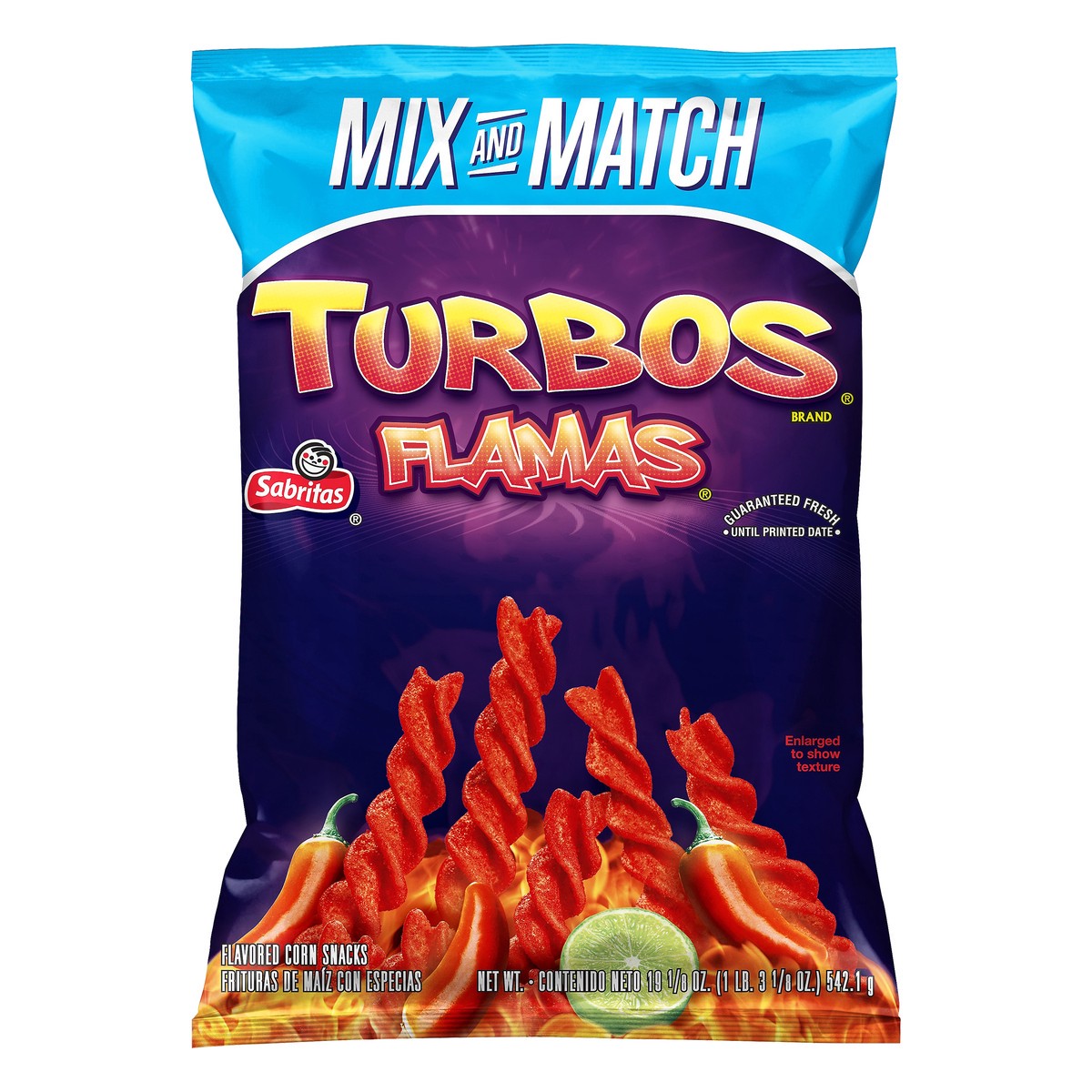 Sabritas Corn Snacks, Flamas, Flavored 19.125 oz | Shipt
