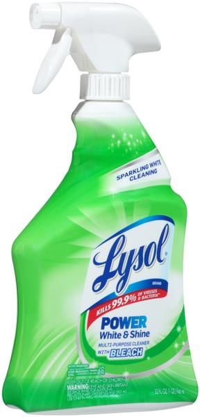 Lysol Power White & Shine Multi- Purpose Cleaner with Bleach 32 fl oz ...