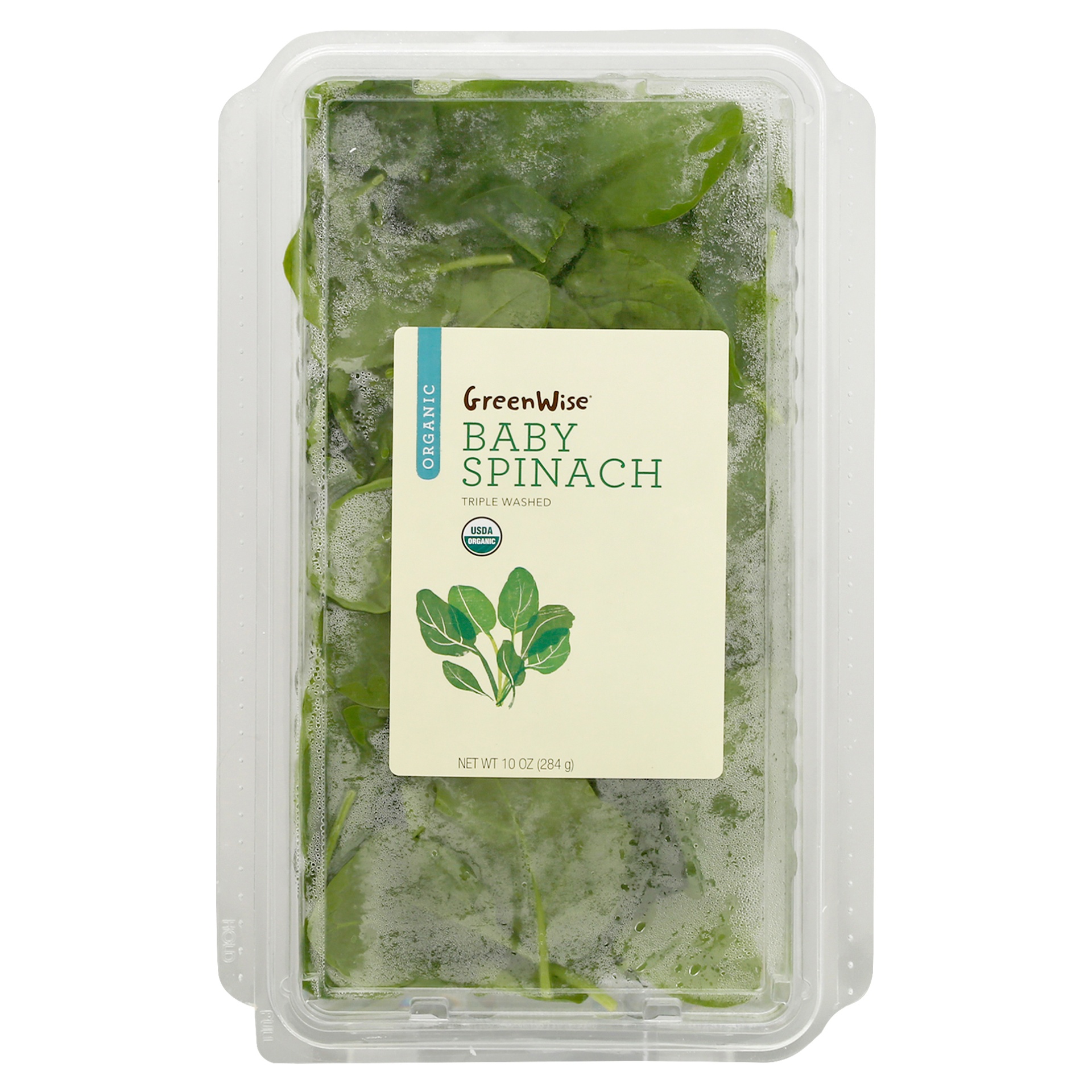 GreenWise Organic Triple Washed Baby Spinach 10 oz | Shipt