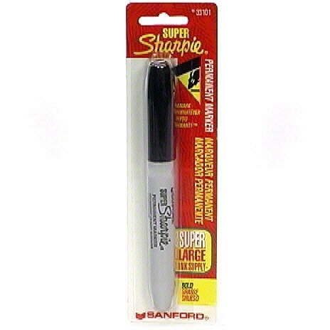 Sharpie Super 2X Fine Tip Permanent Marker - Black 1 ct | Shipt