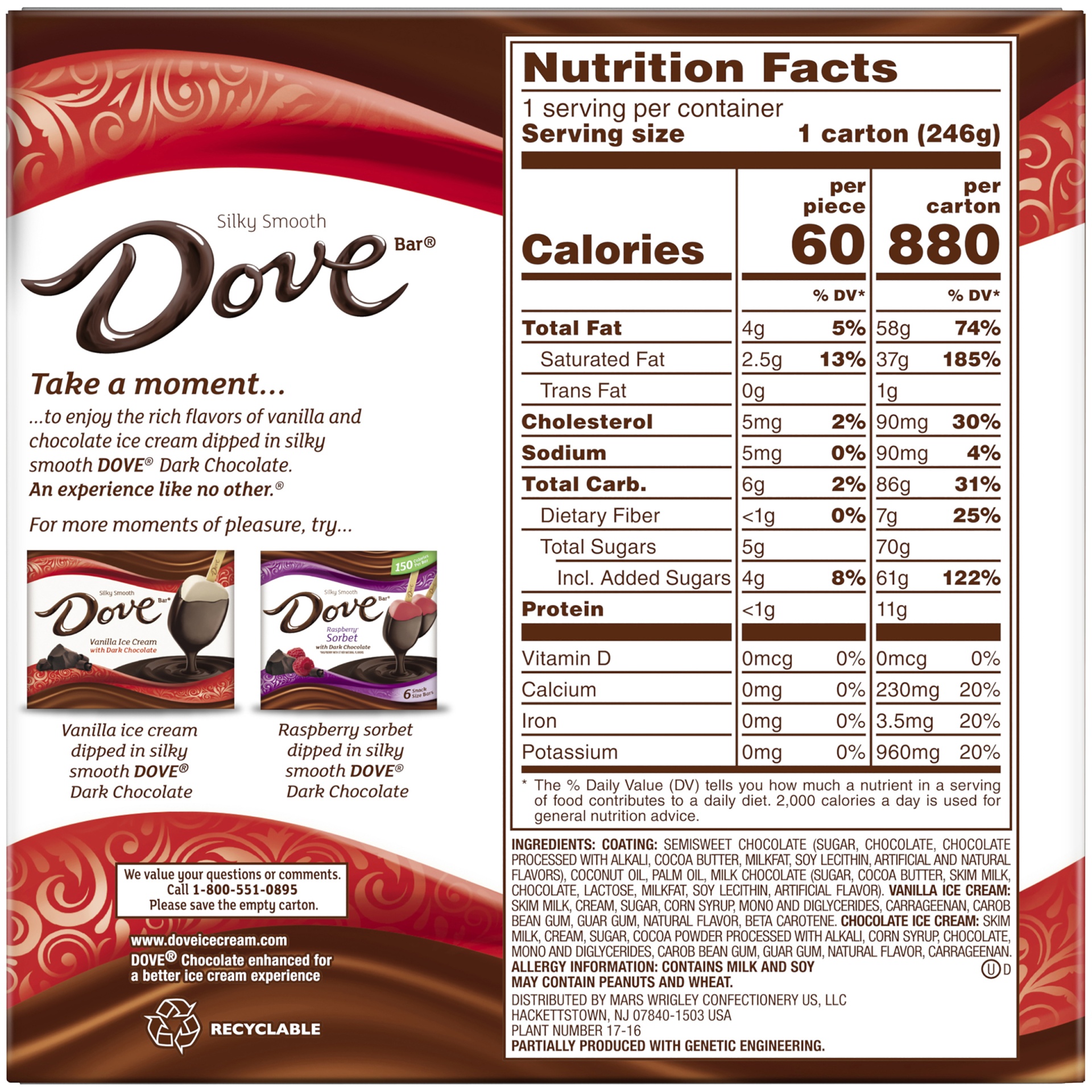 Dove Ice Cream Bars 14 ea 14 ct | Shipt