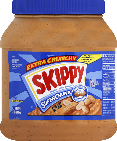 Skippy Peanut Butter, Superchunk, Extra Crunchy 64 oz | Shipt