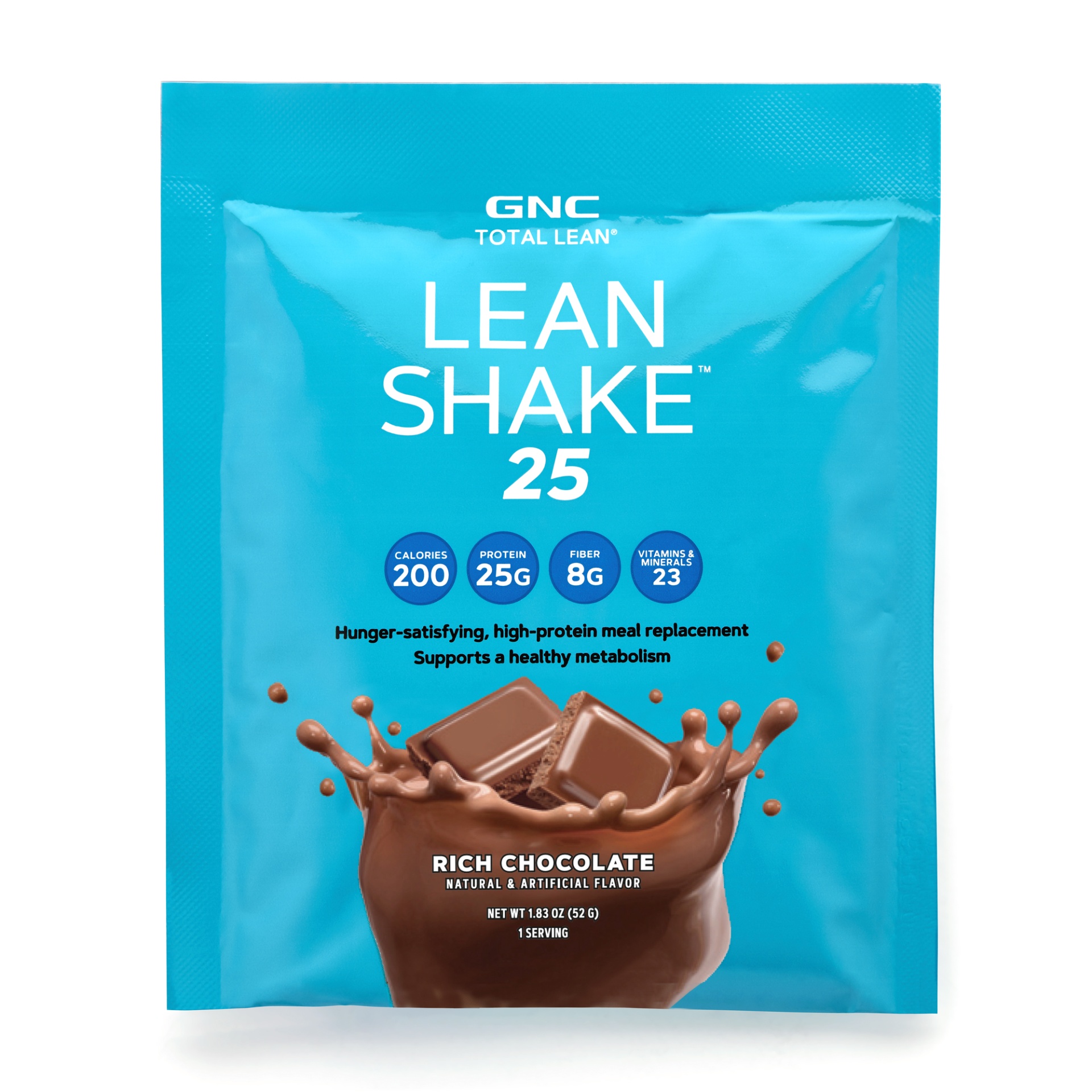 GNC Total Lean Shake 25 Powder Packet, Chocolate 1.83 oz | Shipt