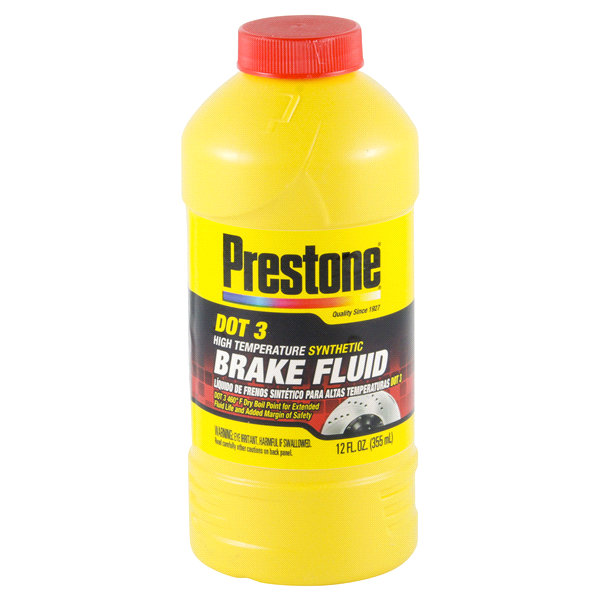 Prestone Dot 3 High Temperature Synthetic Brake Fluid 12 fl oz | Shipt