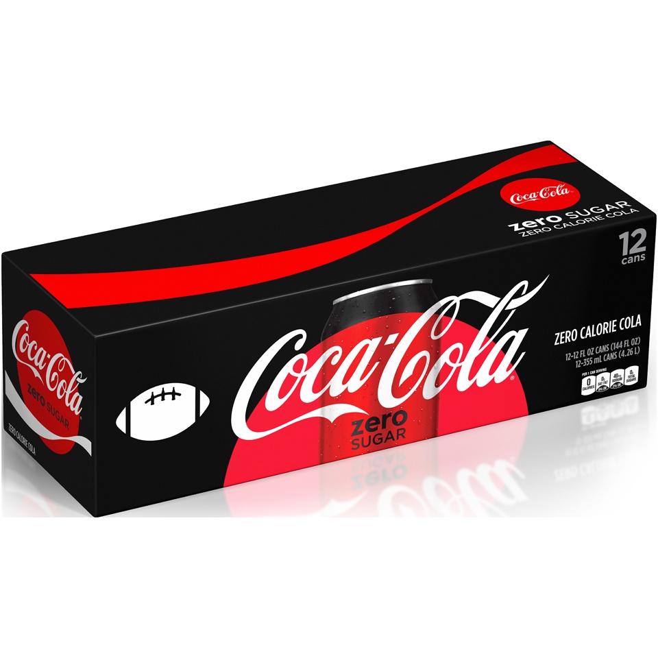 Coca-Cola Zero Sugar - 12pk/12 fl oz Cans 12 ct; 12 fl oz | Shipt