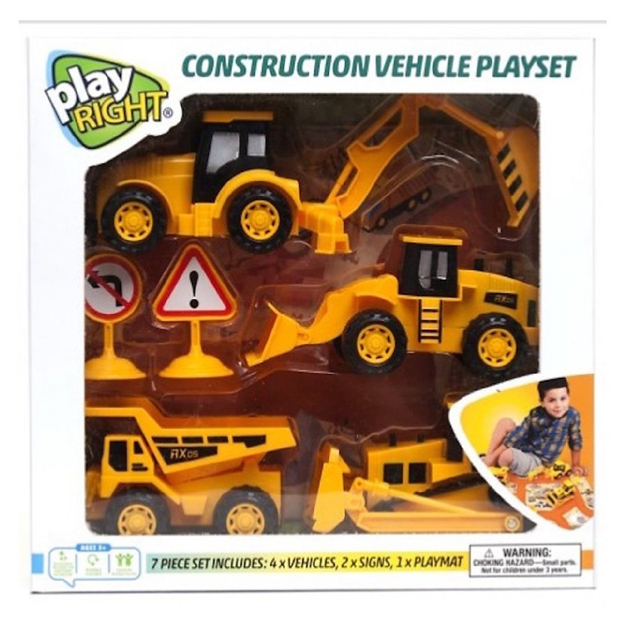 Playright Construction Vehicle Playset with Playmat 1 ct | Shipt