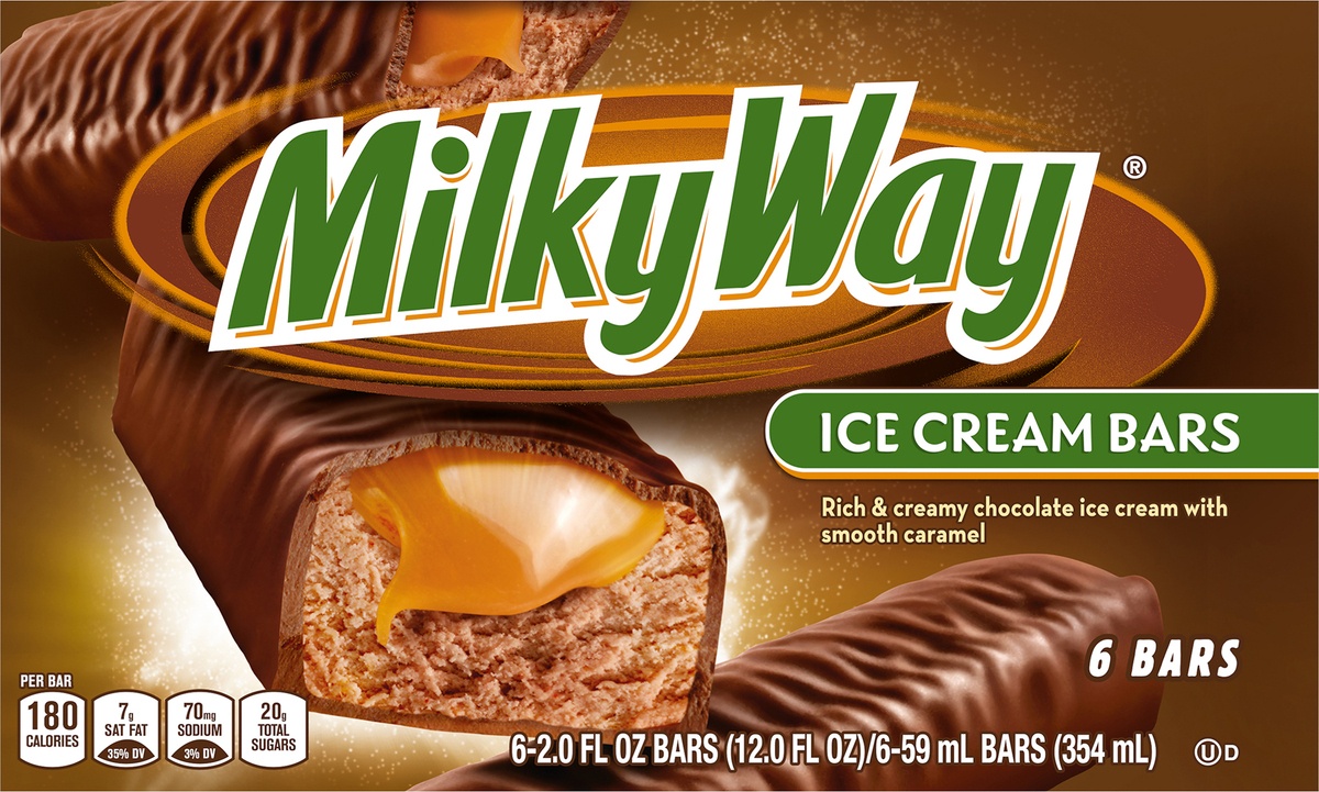 Milky Way Chocolate Ice Cream Bars 6 ct | Shipt